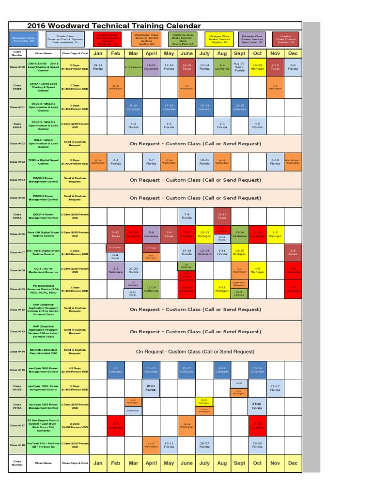 2016Training Schedule | Technology | Computing And Information Technology