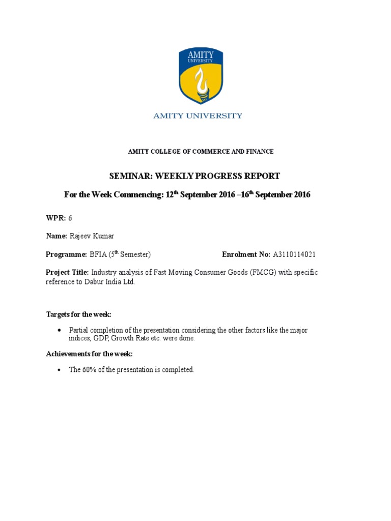 WPR - 6 (Seminar) | PDF