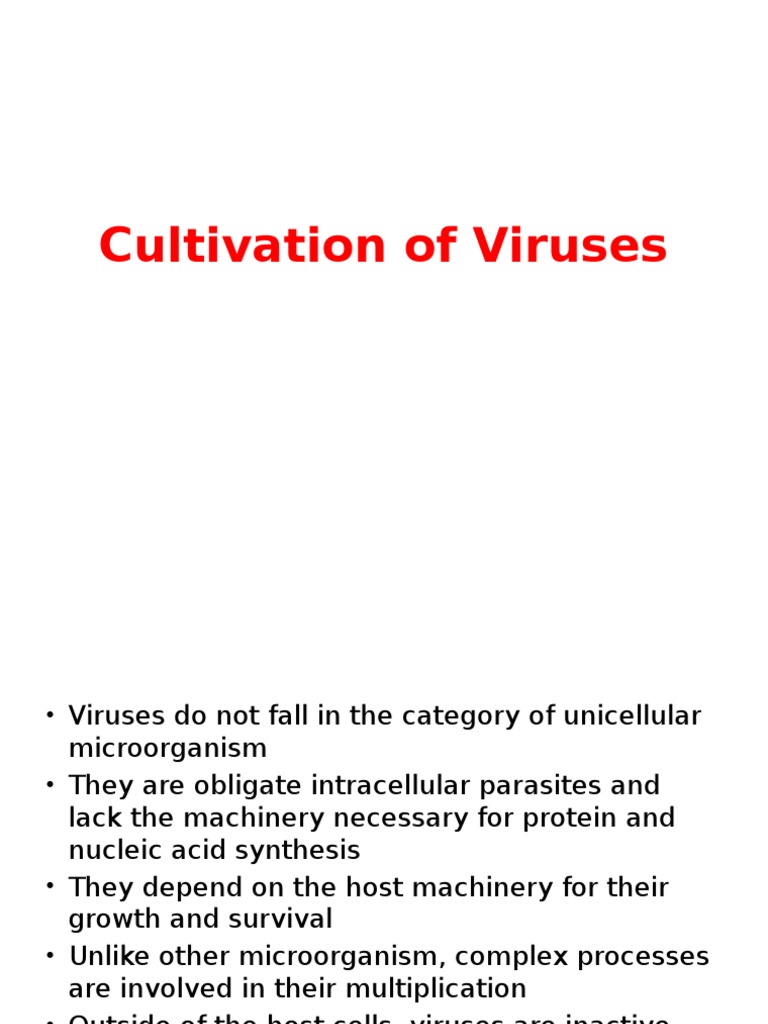 Virus Cultivation | Virus | Cell Culture