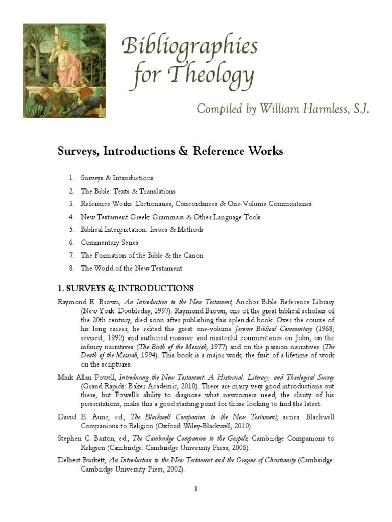 Essential Theology Resources Guide | PDF | New Testament | Bible