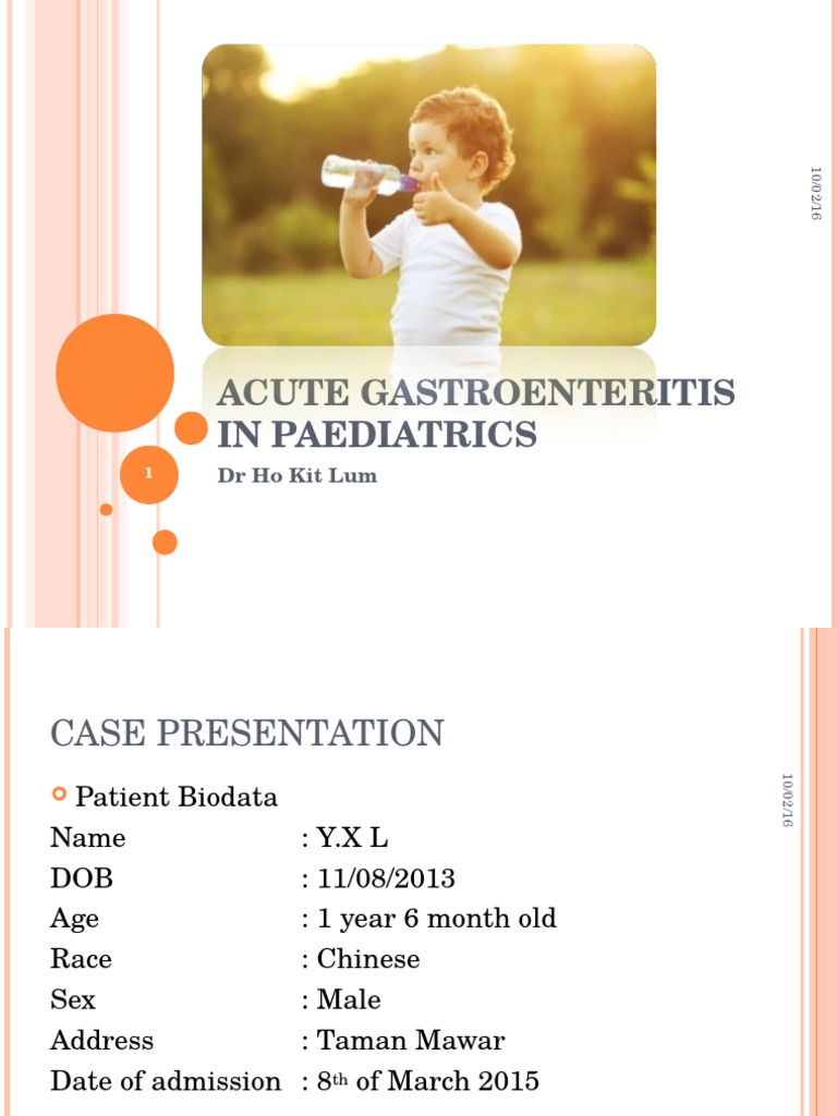 Acute Gastroenteritis in Paediatrics 1 | PDF | Diarrhea | Health Sciences