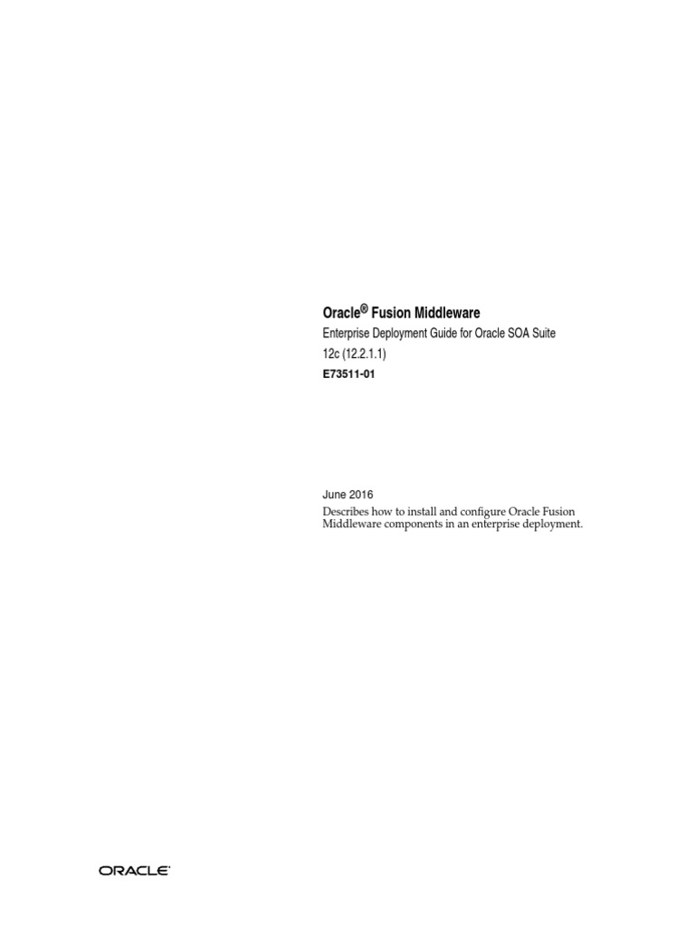 Soa Enterprise Deployment Guide Pdf Oracle Database Load