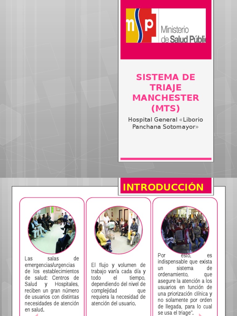 Sistema de Triage Manchester (MTS) | Cuidado de la salud | Ciencias de ...