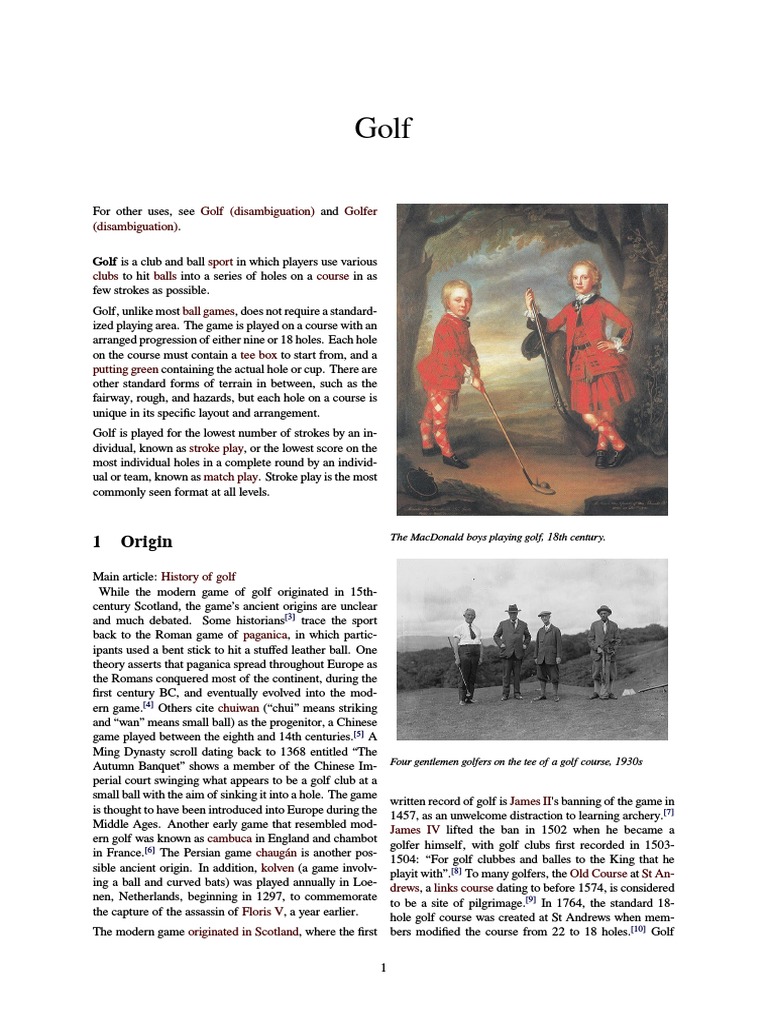 Golf | PDF | Golf Course | Golf Stroke Mechanics