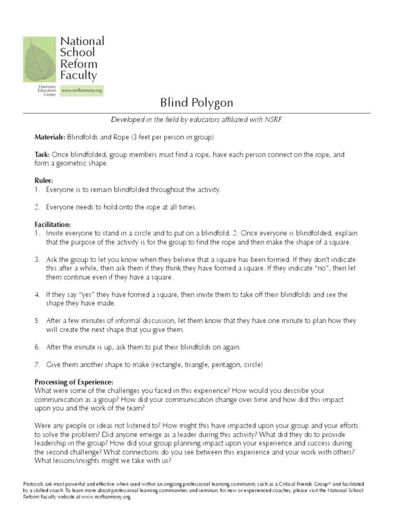 Blind Polygon 0 | PDF | Shape | Leadership