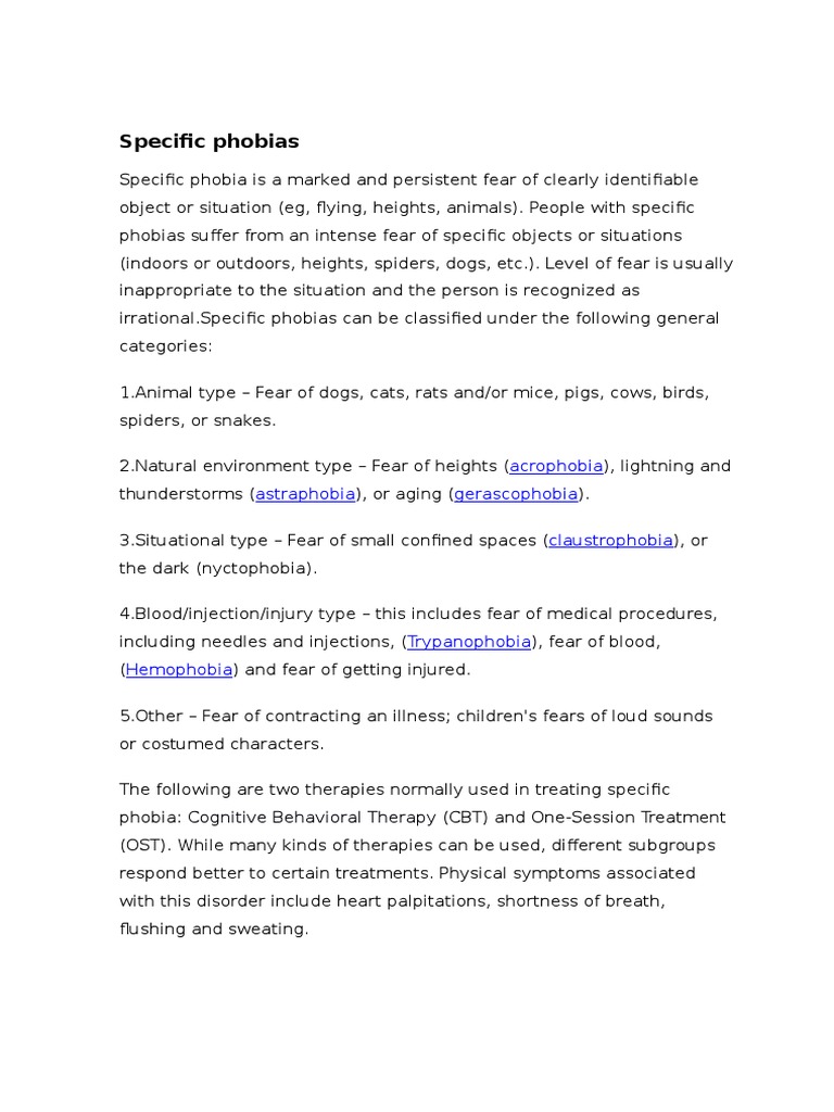 Understanding Astraphobia and Treatments | PDF | Wellness | Science ...