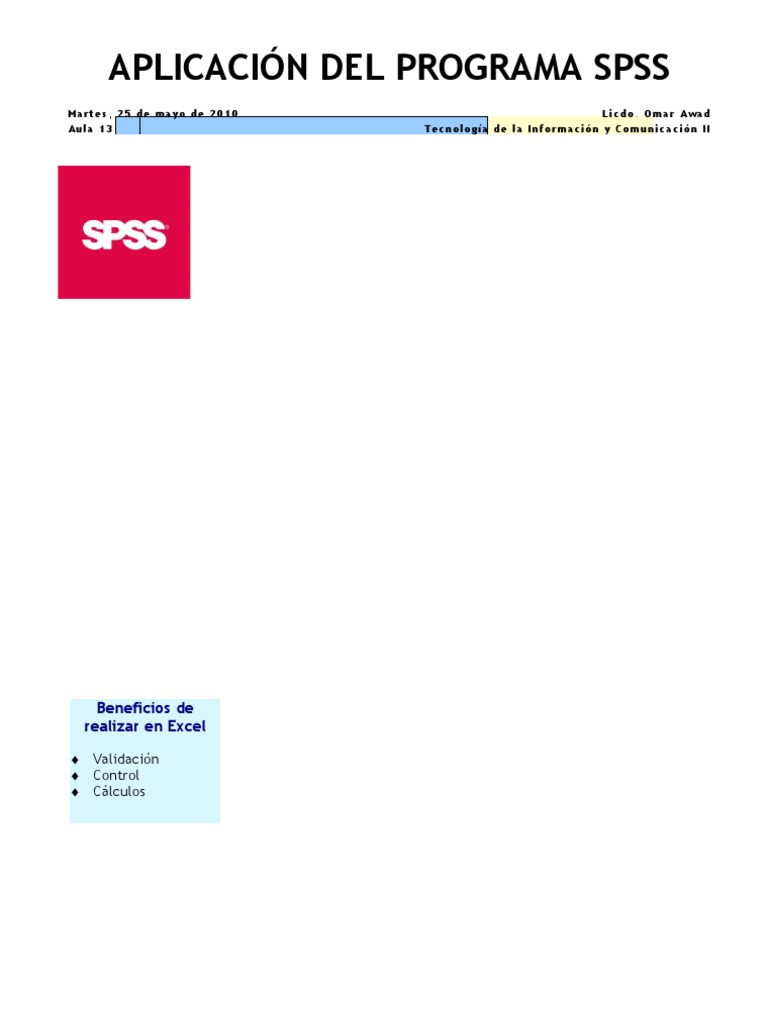 Tutorial Spps | PDF | Spss | Microsoft Excel