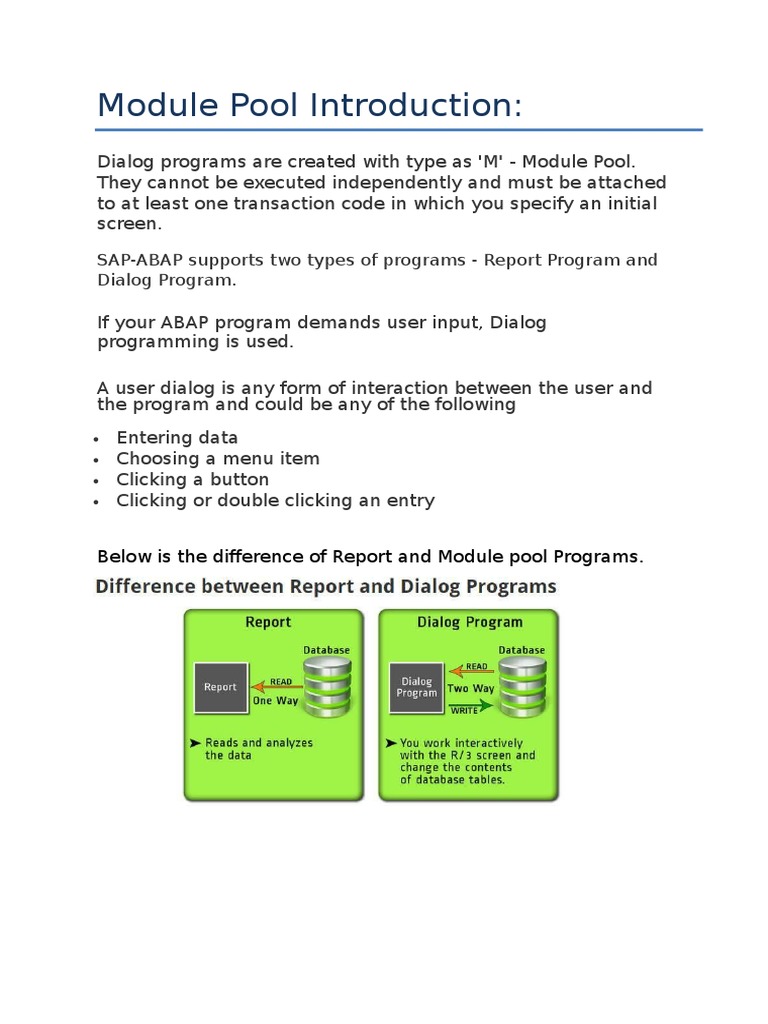 Module Pool Theory | PDF | Computing | Computer Programming