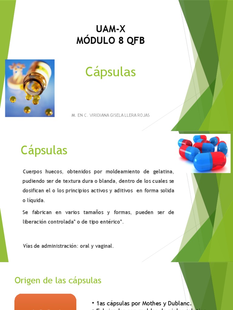 Tipos de Cápsulas y su Fabricación | PDF | Sustancias químicas | Agua
