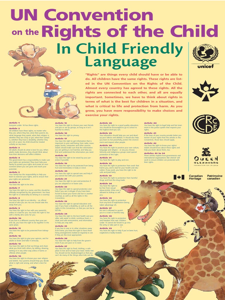 UNCRC in ChildFriendlyLanguage | Children's Rights | Human Rights