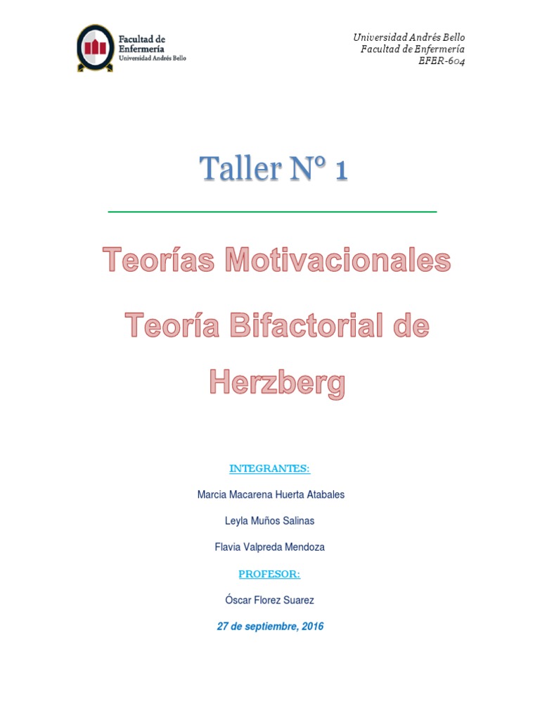 Teoria Bifactorial de Herzberg | PDF | Motivación | Motivacional