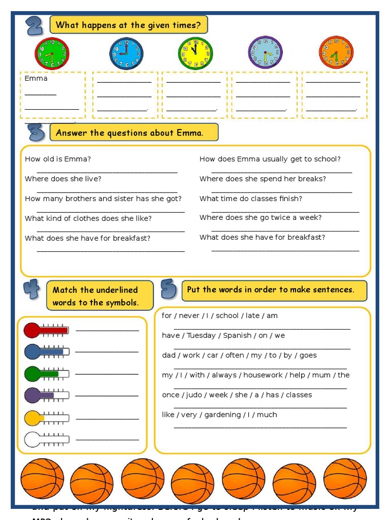 Emmas Daily Routine Reading | Lunch
