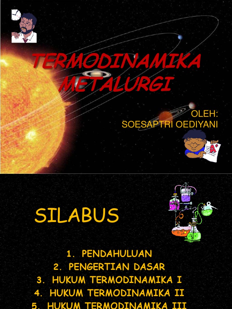 Termodinamika Metalurgi: Silabus Lengkap | PDF