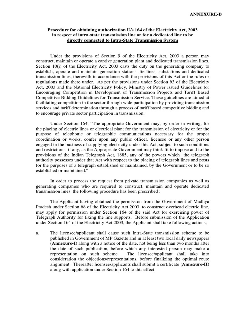 Authorization Procedure Under Sec 164 | PDF | Government Information ...