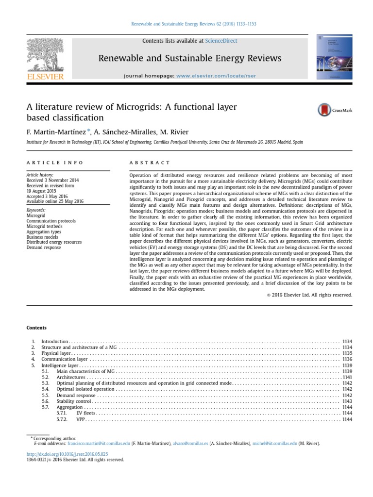 Functional Layer Based Classification of Microgrids | PDF | Direct Current | Ac Power