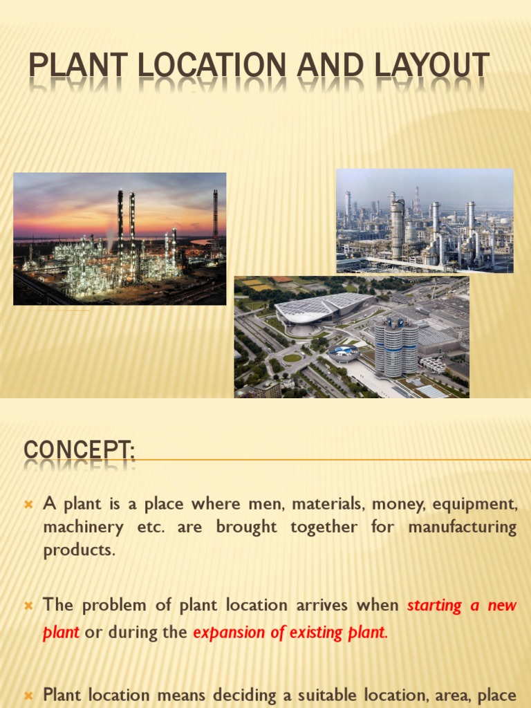 Plant Location PDF | Download Free PDF | Factory | Cost