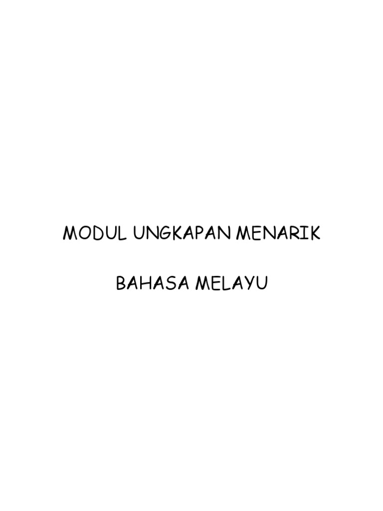 Ungkapan Menarik | PDF