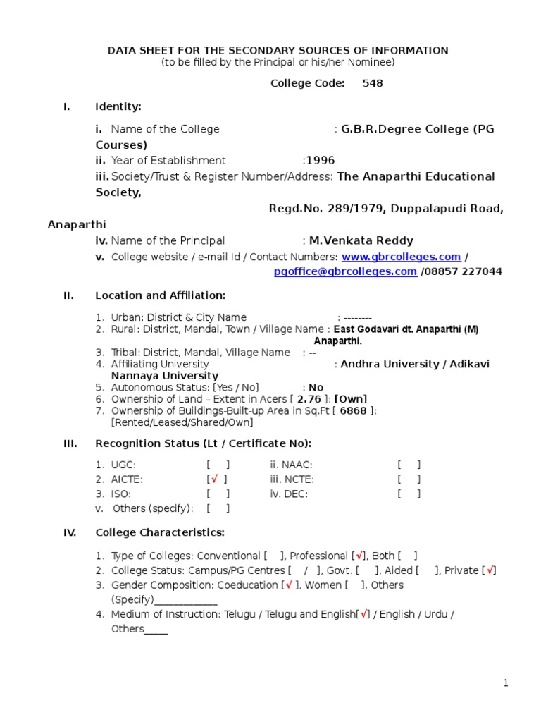 Data Colleges | PDF | Academia | Academic Degree