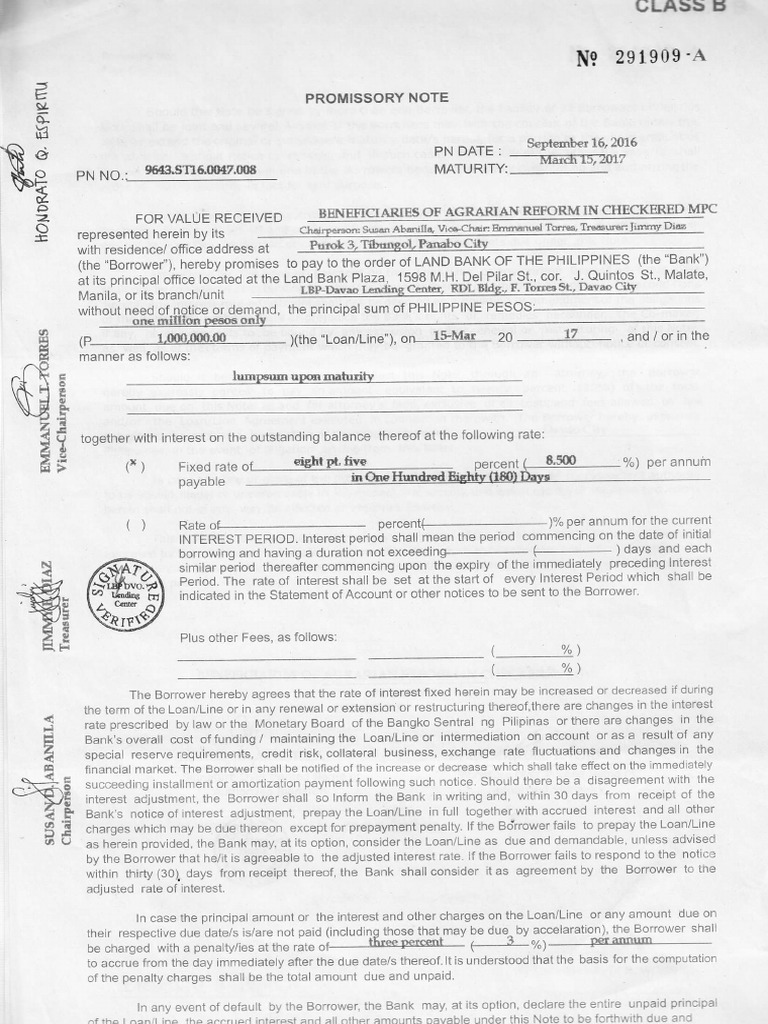 MPC - Credit Line Agreement | PDF | Interest | Loans