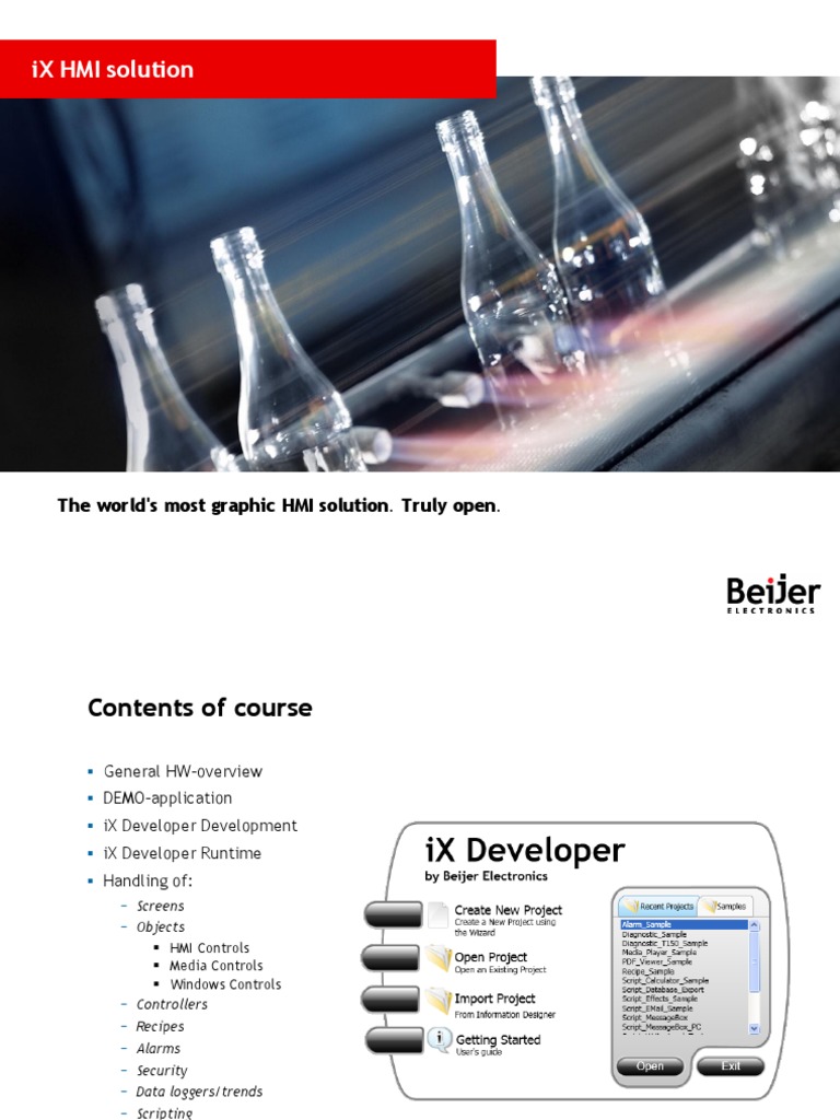 BEIJER - IX Training | PDF | Scripting Language | Button (Computing)