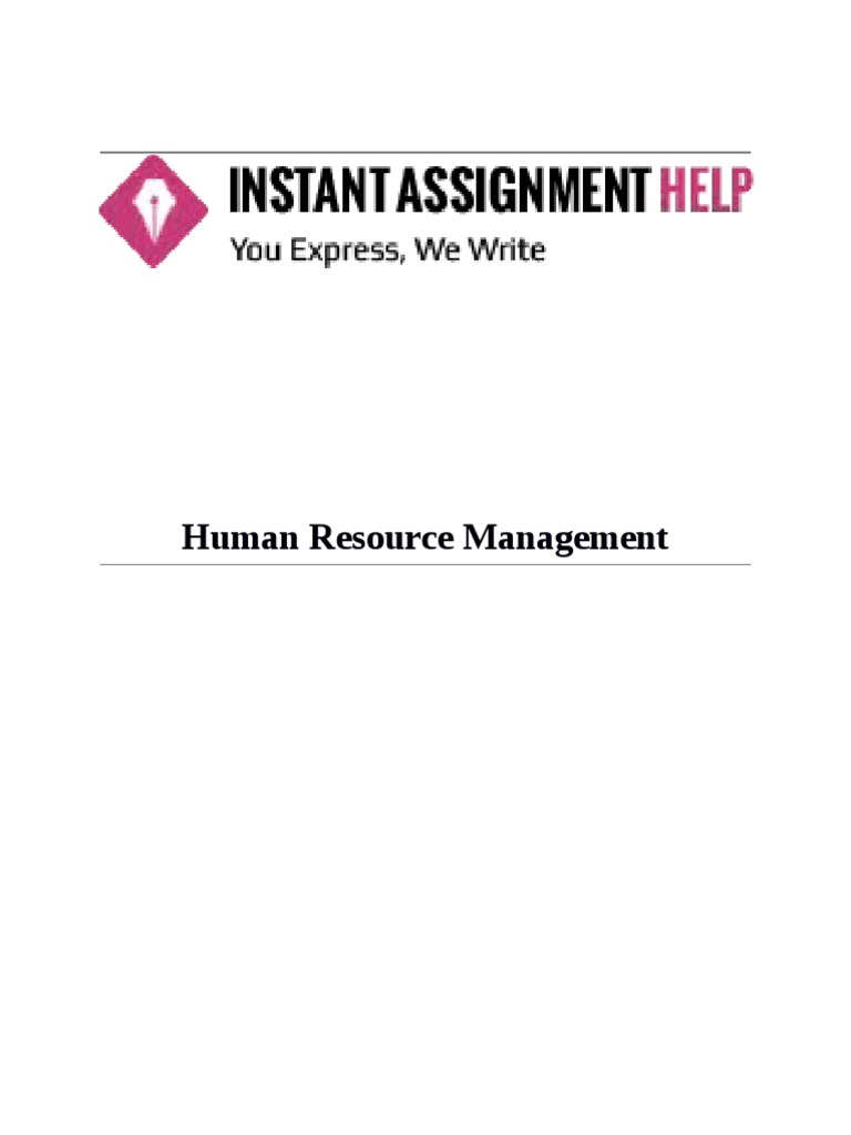 Human Resource Management Sample Assignment | PDF | Human Resource Management | Employment