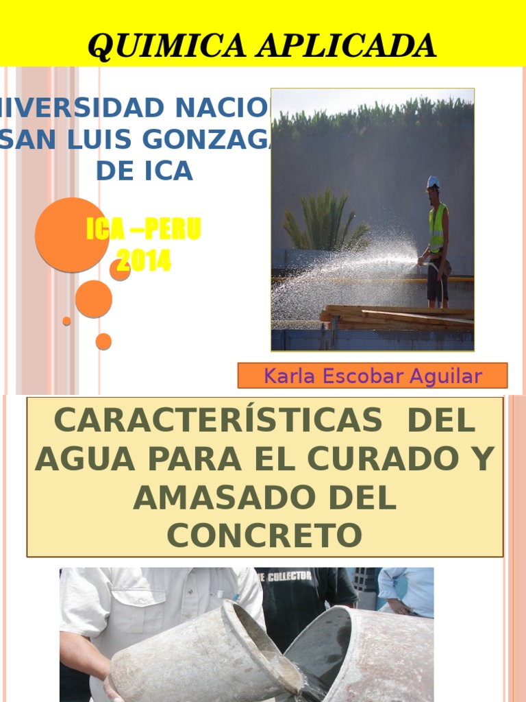 Agua en el Curado del Concreto | PDF | Hormigón | Cemento