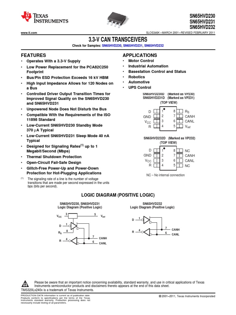 SN 65 HVD 230 | PDF | Electrical Engineering | Electromagnetism