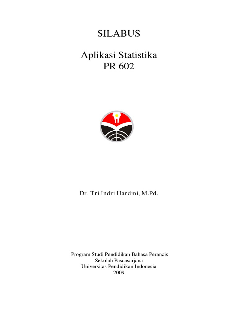 Silabus Aplikasi Statistik | PDF