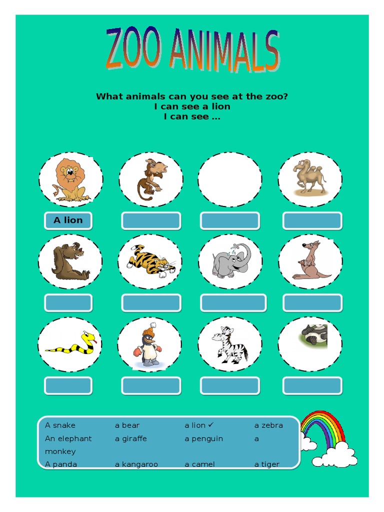Zoo Animals You Can See | PDF