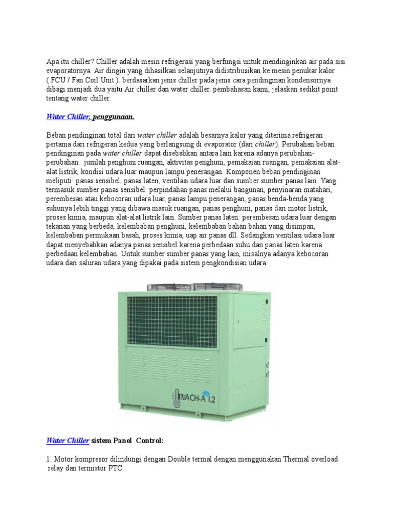 Apa Itu Chiller | PDF