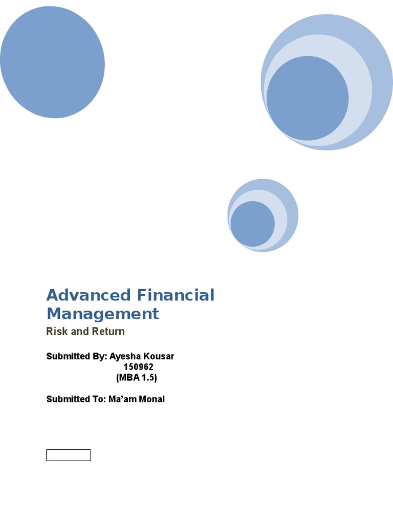 Advanced Financial Management | PDF