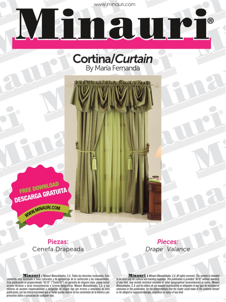 Moldes y Patrones para Cenefas de Cortinas | PDF