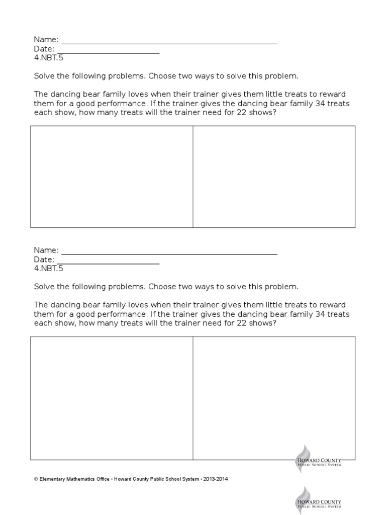 4nbt5 Assessmenttask 10-1 | PDF | Teachers | Teaching Mathematics