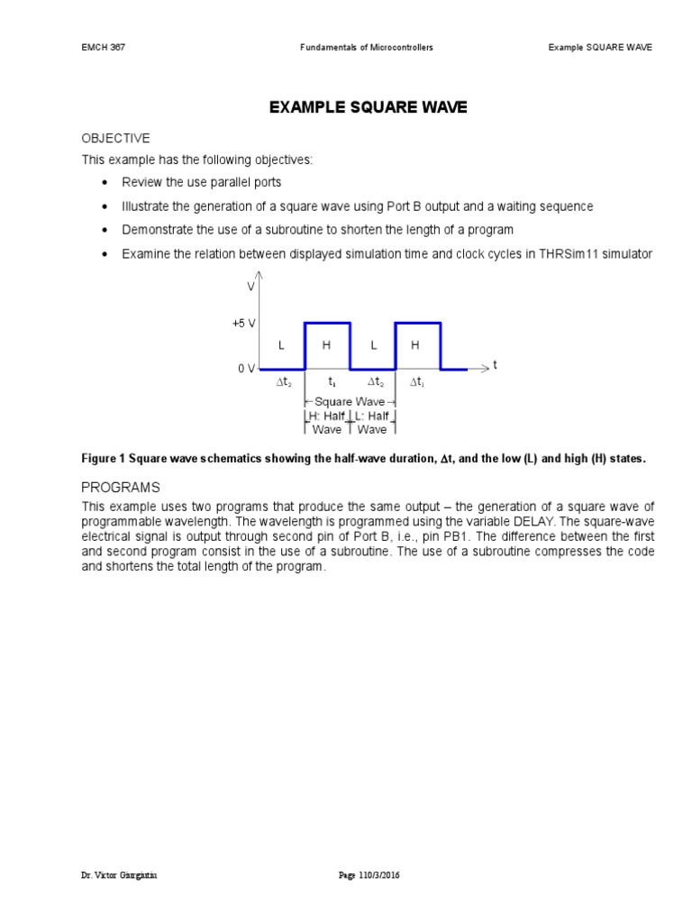 L) Example SQ Wave | PDF | Subroutine | Control Flow