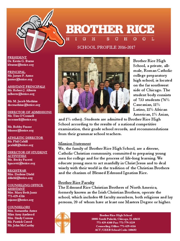 Brother Rice School Profile 2016-2017 | PDF | Advanced Placement ...