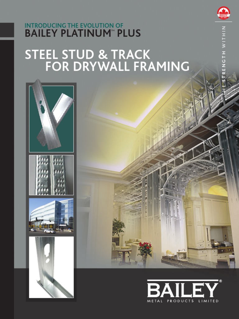 Bailey Platinum Plus Steel Stud Track For Drywall Framing | PDF ...