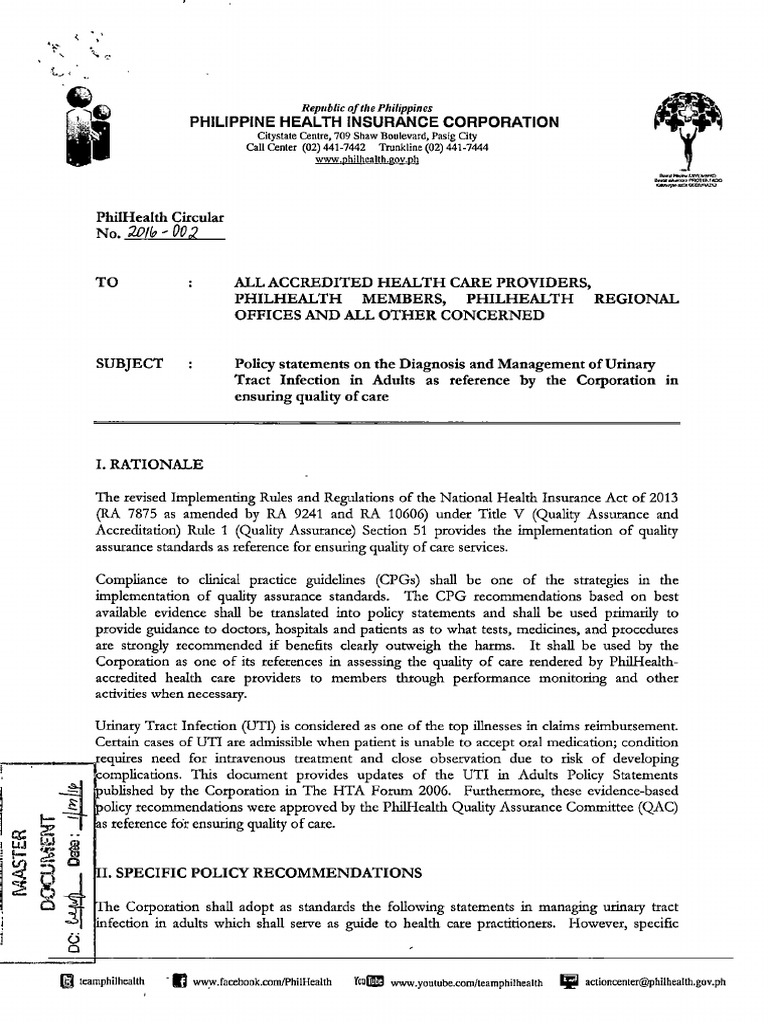 UTI Guidelines for Health Providers | PDF | Urinary Tract Infection ...