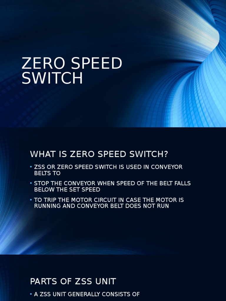 Zero Speed Switch for Conveyor Belts | PDF | Home & Garden | Science ...