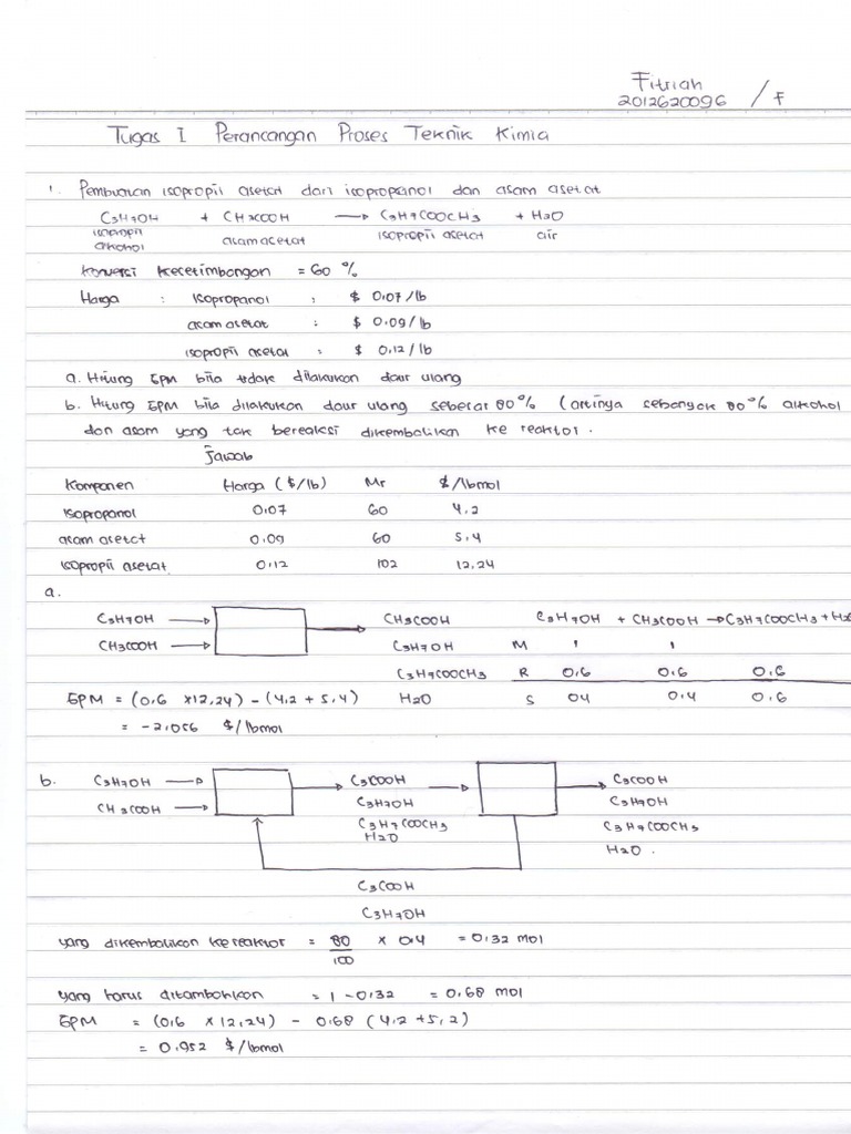 Contoh Soal Perancangan Proses | PDF