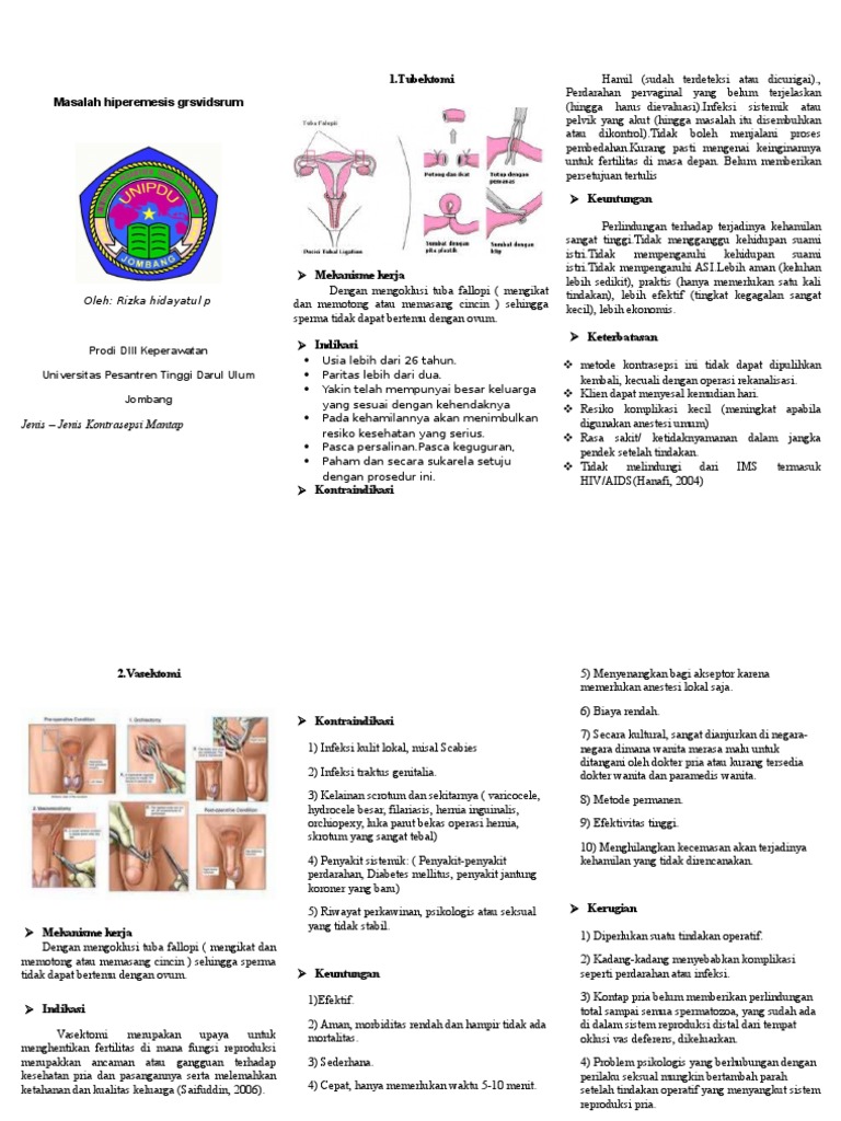 Jenis dan Prosedur Kontrasepsi MOW | PDF | Kesehatan Holistik