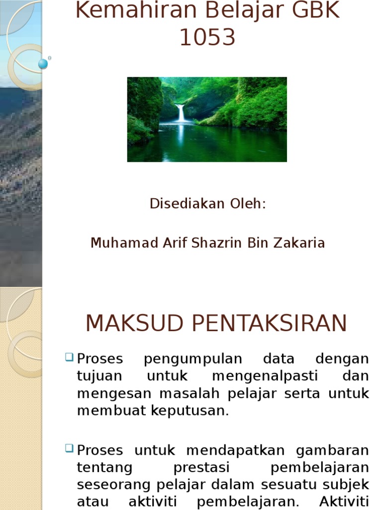 Kemahiran Belajar GBK 1053 | PDF