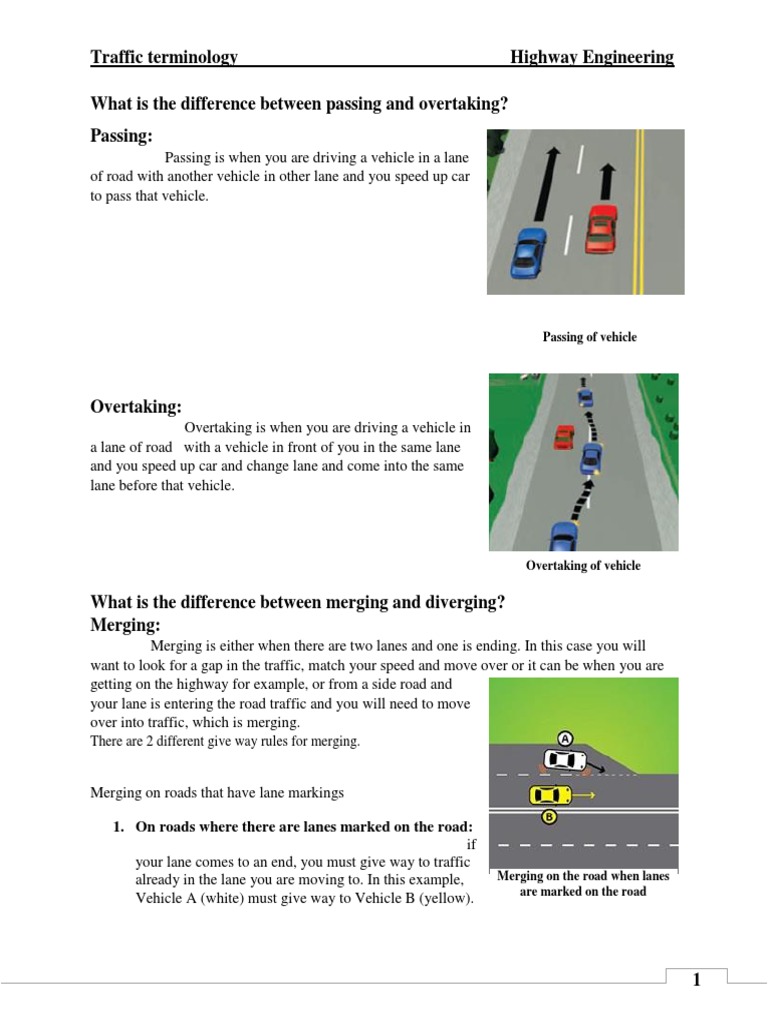 Passing and Overtaking | PDF