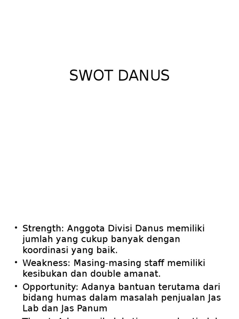 Swot Danus | PDF