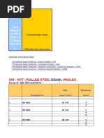 ISA Steel Angle Weights - Tables, Charts, and Formulas - GROWMECHANICAL ...