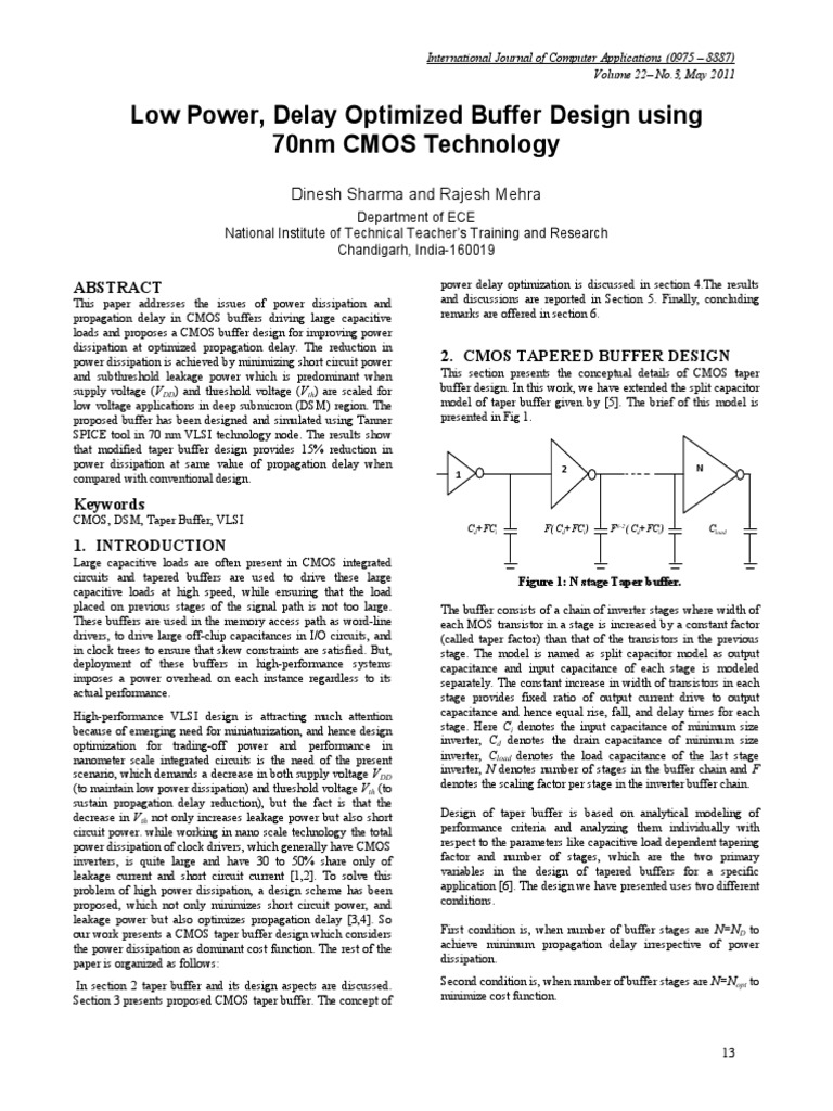 Research Paper 1 | PDF | Cmos | Logic Gate