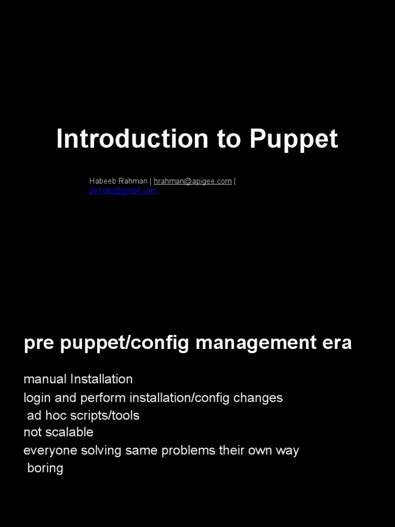 Introduction To Puppet | PDF