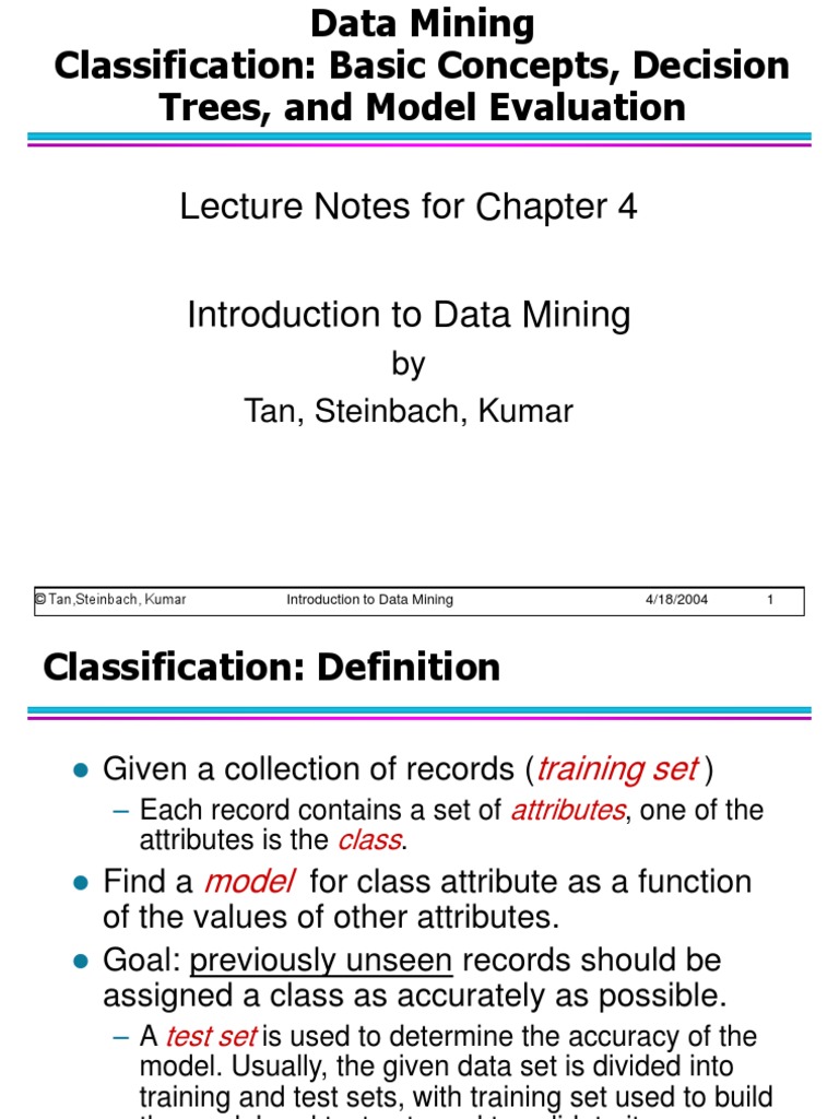 Chap4 Basic Classification PDF | PDF | Receiver Operating Characteristic | Statistical Analysis