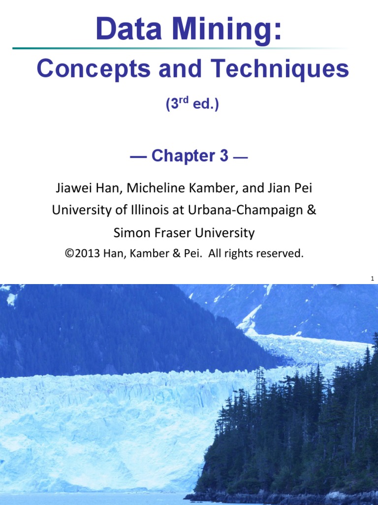 IT446 Wk03.2 HanKamberPei 03preprocessing PDF | PDF | Principal Component Analysis | Wavelet