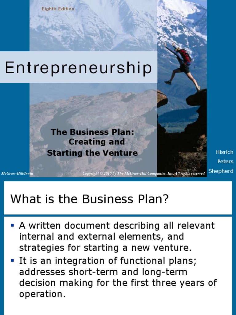 Developing A Business Plan | PDF | Business Plan | Entrepreneurship