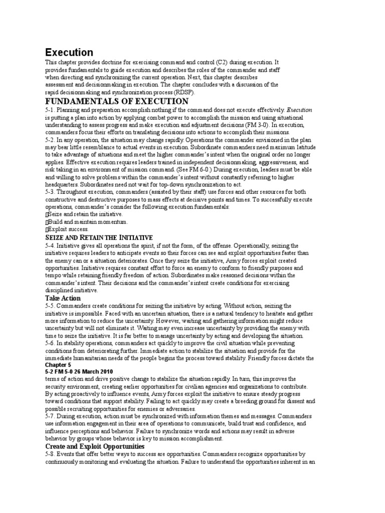 Revised FM 05 | PDF | Risk | Staff (Military)